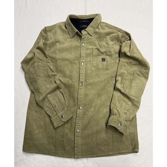Roark | Shirts | Roark Mens Nordsman Corduroy Shacket Olive Green Long ...
